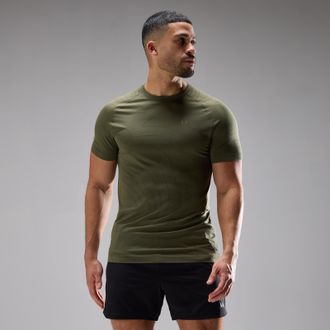 MyProtein T-shirt sans coutures MP Velocity Ultra Muscle Fit homme - Olive d&eacute;lav&eacute; - XS