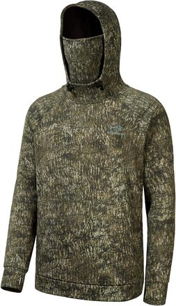 Bassdash Herren Fleece Hoodie Warmer Pullover Kapuzenpullover mit Schlauchschal Wasserdicht Jagd Angeln Sweatshirt FS18M