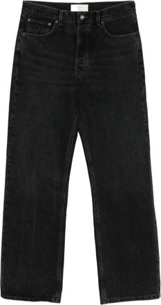 Jeanerica Homme, Jeans, Noir, Taille: W33 Jeans Noirs à Cinq Poches et Fermeture Boutonnée