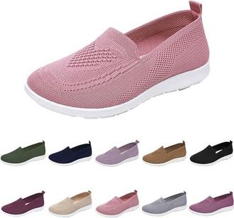 Generic Slip On Sneakers pour femme - Confortables et respirantes - Sandales orthop&eacute;diques douces et l&eacute;g&egrave;res - Antid&eacute;rapantes - Chaussures de sport Breeze - C