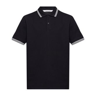 Moncler Polo mit Logo - - Tops - Herren - Schwarzk - S