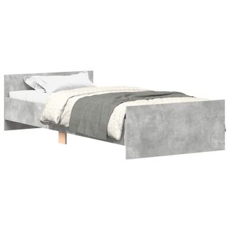vidaXL Struttura Del Letto Grigio Cemento 80 X 200 Cm Vidaxl