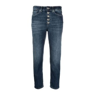 Dondup Femme, Jeans, Bleu, Taille: W26 Jean Taille Haute Effet D&eacute;lav&eacute;