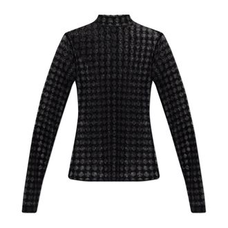 Amiri MA Quad Flocked Top - - Tops - Damen - Schwarzk - S