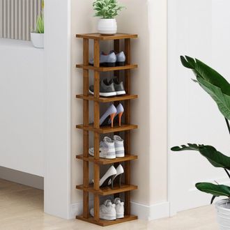 Generic Schmales Schuhregal aus Bambus, Platzsparendes DIY-Schuhregale for Den Boden, Schuhst&auml;nder for Eingangsbereich, Wohnzimmer, Schlafzimmer und Balkon