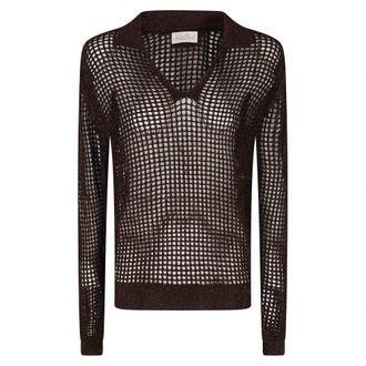 MC2 Saint Barth Feinstrick-Polohemd - - Knitwear - Damen - Braun - S
