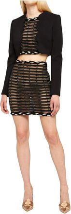Genny Femme, Pulls, Noir, Taille: 40 FR Jupe en maille