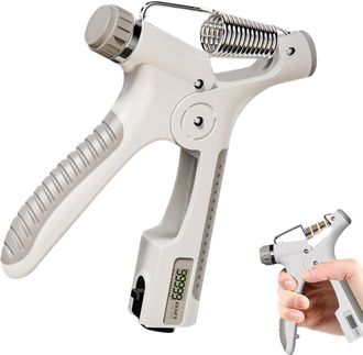 Generico Griffkrafttrainer, Fingertrainer, 10-80 kg, verstellbarer Widerstand, Grifftrainer f&uuml;r Unterarme, mit Z&auml;hler, f&uuml;r Frauen