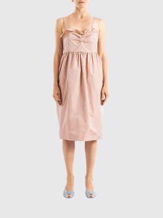 Chlo&eacute; Robe de cocktail midi en taffetas &agrave; &eacute;paules d&eacute;nud&eacute;es et encolure carr&eacute;e