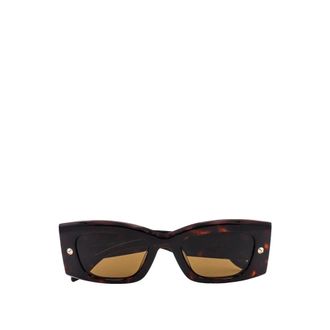 Alexander McQueen Braune Acetat-Sonnenbrille mit Spike-Stud-Detail - - Accessories - Damen - Braun - ONE SIZE