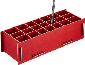 Werkhaus Stiftebox XL, dunkelrot, 515 g, SON2007-27, 19 Count (Pack of 4011), Rot