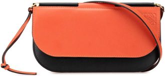 Loewe Hobo Bags - Bicolor Leather Gate Pochette Crossbody - Gr. unisize - in Orange - f&uuml;r Damen