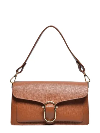 Anna Luchini Braun Rindsledertasche
