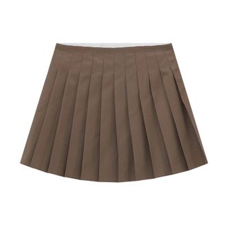Maison Margiela Plissierter Minirock - - Skirts - Damen - Braun - S