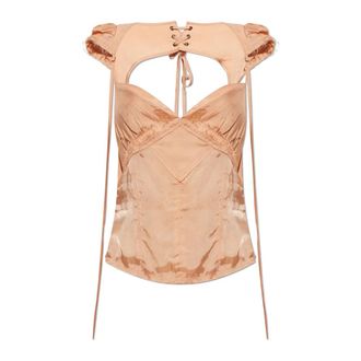 Charlotte Knowles Top Beth - - Blouses & Shirts - Damen - Rosa - 2XS