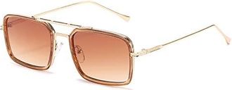 Generic Lunettes De Soleil En Métal For Femmes, For La Conduite, Lextérieur, Les Voyages, Vacances(Orange)