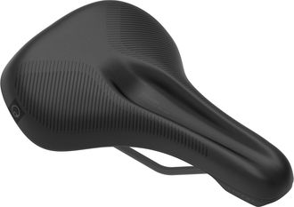 Ergon ST Core Evo Fahrradsattel | Trekking, Touring | Frauen | Medium-Large | Schwarz-Grau