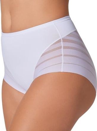 Leonisa Culotte Gainante Classique avec Contr&ocirc;le du Ventre et Bandes de Tulle - Individuel ou Lot de 2