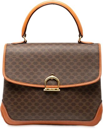 Celine Crossbody Bags - Macadam Coated Canvas Handbag - Gr. unisize - in Braun - f&uuml;r Damen