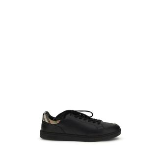 Burberry Homme, Chaussures, Noir, Taille: 44 EU Bos Taurus Low Top Baskets