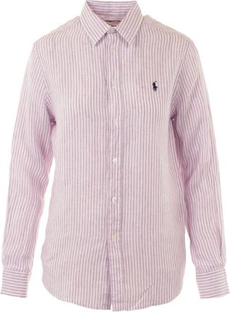Polo Ralph Lauren Femme, Blouses et Chemises, Violet, Taille: 40 FR Chemise Sport Coupe Classique