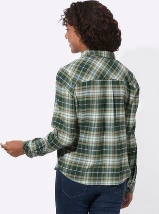 Witt Klassische Bluse Flanell-Bluse Langarm
