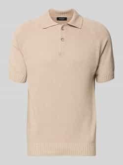 Gran Sasso Regular Fit Poloshirt aus Baumwoll-Kaschmir-Mix mit Knopfleiste