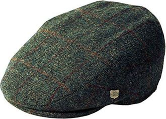 Failsworth Millinery Stornoway Harris Casquette plate en tweed - Gris - Medium (57 cm)