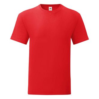 Fruit Of The Loom Iconic 150 T-Shirt Gr&ouml;&szlig;e S - 5XL, Farbe:rot, Gr&ouml;&szlig;e:4XL