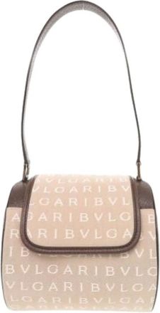 Bulgari Sac bandouli&egrave;re vintage doccasion - Femme - Pre-owned - Beige - Taille: ONE Size