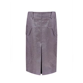 Tom Ford Lila Lurex Eco-Lederrock - - Skirts - Damen - Lila - XS