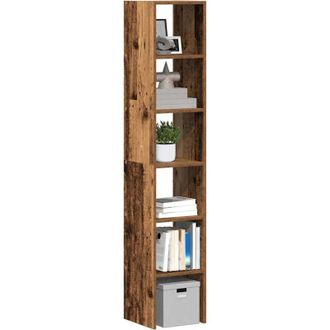 vidaXL Biblioth&egrave;ques 2 pcs empilable vieux bois bois ding&eacute;nierie Vidaxl