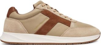 Tommy Hilfiger Sneakers Elevated Hilfiger Mix Runner FM0FM06084 Beige