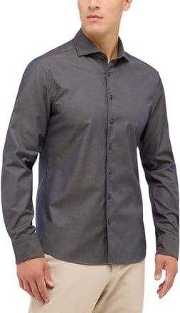 Eterna Homme Chemise en Twill Slim FIT 1/1 Bleu Marine 42_H_1/1