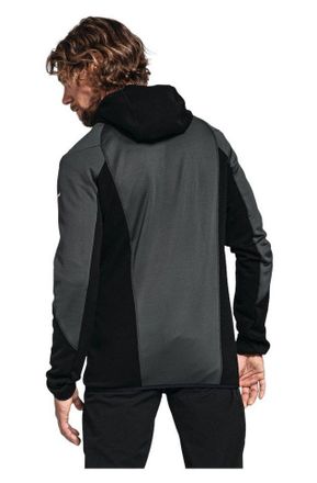 Sch&ouml;ffel Fleecejacke Lodron Hoody (4-Wege-Stretch, schnell trocknend, warm) dunkelgrau