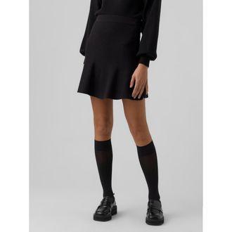 Vero Moda Jupe en maille Taille classique Au-dessus du genou noir