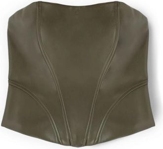 Motivi Femme, Tops, Vert, Taille: 44 FR Haut bustier structur&eacute;