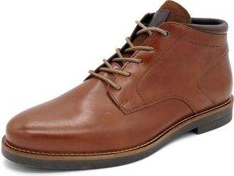 Esprit Bottes de désert pour homme en cuir à lacets, marron, 40 EU