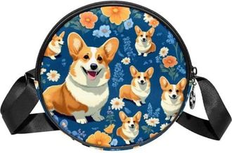 Generic Sac &agrave; bandouli&egrave;re rond pour femme, petit sac &agrave; bandouli&egrave;re avec fermeture &eacute;clair et bretelles r&eacute;glables style d&eacute;contract&eacute; pour femmes et filles