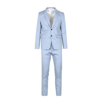 Mauro Grifoni Hellblaue Baumwolljacke Zigarettenhose - - Suits - Herren - Blau - L
