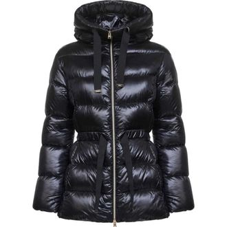 Herno Femme, Vestes, Noir, Taille: 36 FR Hooded Down Jacket