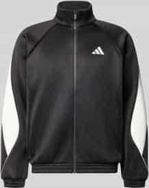 adidas Trainingsjacke mit Logo und Stehkragen