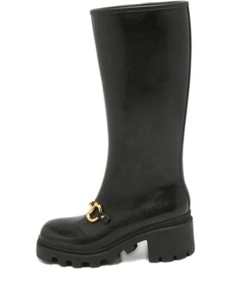 Gucci Horsebit Regenstiefel - Schwarz