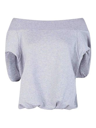 Dries Van Noten Pull Col Rond - Gris