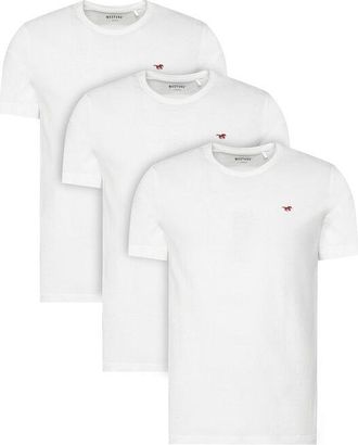 Mustang Jeans Mustang T-Shirt-Set 1017076 Wei&szlig; Regular Fit