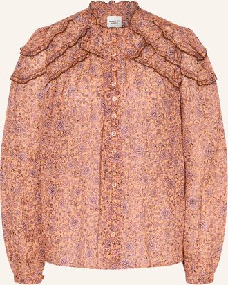 Isabel Marant Marant &Eacute;toile Bluse Christa Mit R&uuml;schen orange
