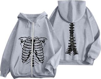 Generic Vestes &agrave; capuche surdimensionn&eacute;es &agrave; fermeture &eacute;clair pour femme - Style d&eacute;contract&eacute; - En polaire douce - Coupe confortable - Style athl&eacute;tique - 2026, 