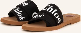 Chlo&eacute; Pantoletten Woody schwarz