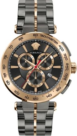 Versace Homme, Accessoires, Gris, Taille: ONE Size Chronograph Aion