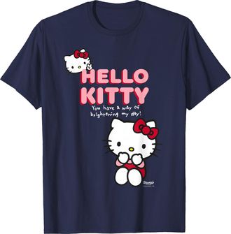 Hello Kitty Hallo Kitty Bright Day Frieden Liebe S&uuml;&szlig;e Klassische Freundschaft T-Shirt